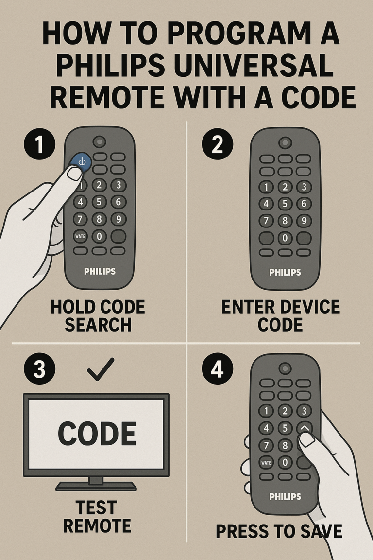 How to Connect Philips Universal Remote to TV Easily